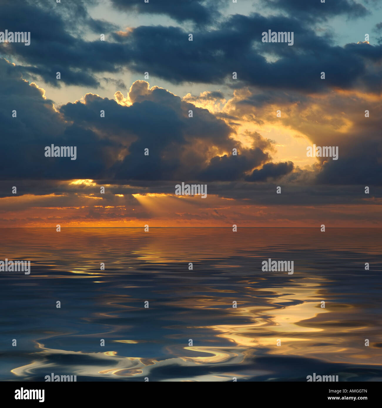 Sunrise reflection wave over ocean hi-res stock photography and images ...
