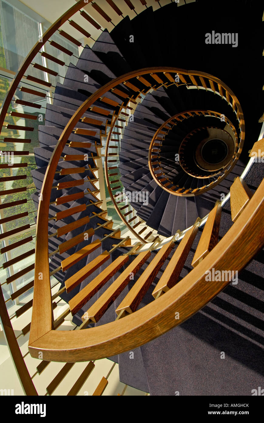 Staircase in hotel Reykjavik Iceland Stock Photo - Alamy