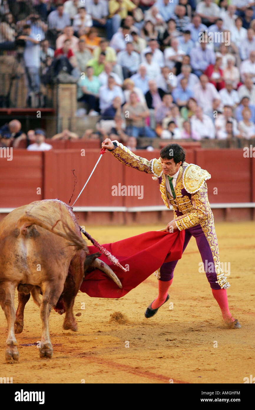 Bullfighter stab bull sword hi-res stock photography and images - Alamy