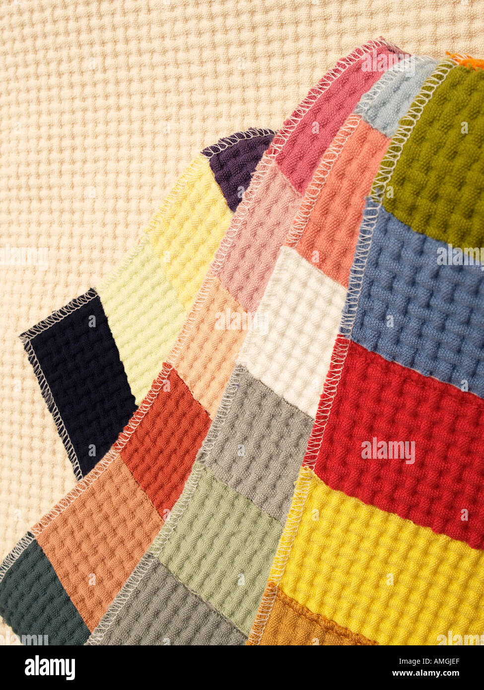 Cloth color colour swatches patches summer blanket colors Stock Photo ...