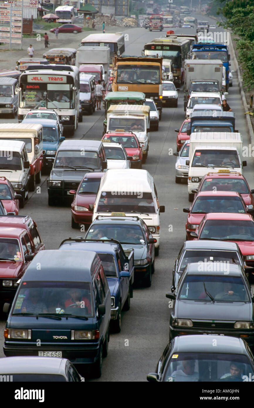 Traffic jam Manila Philippines Stock Photo - Alamy