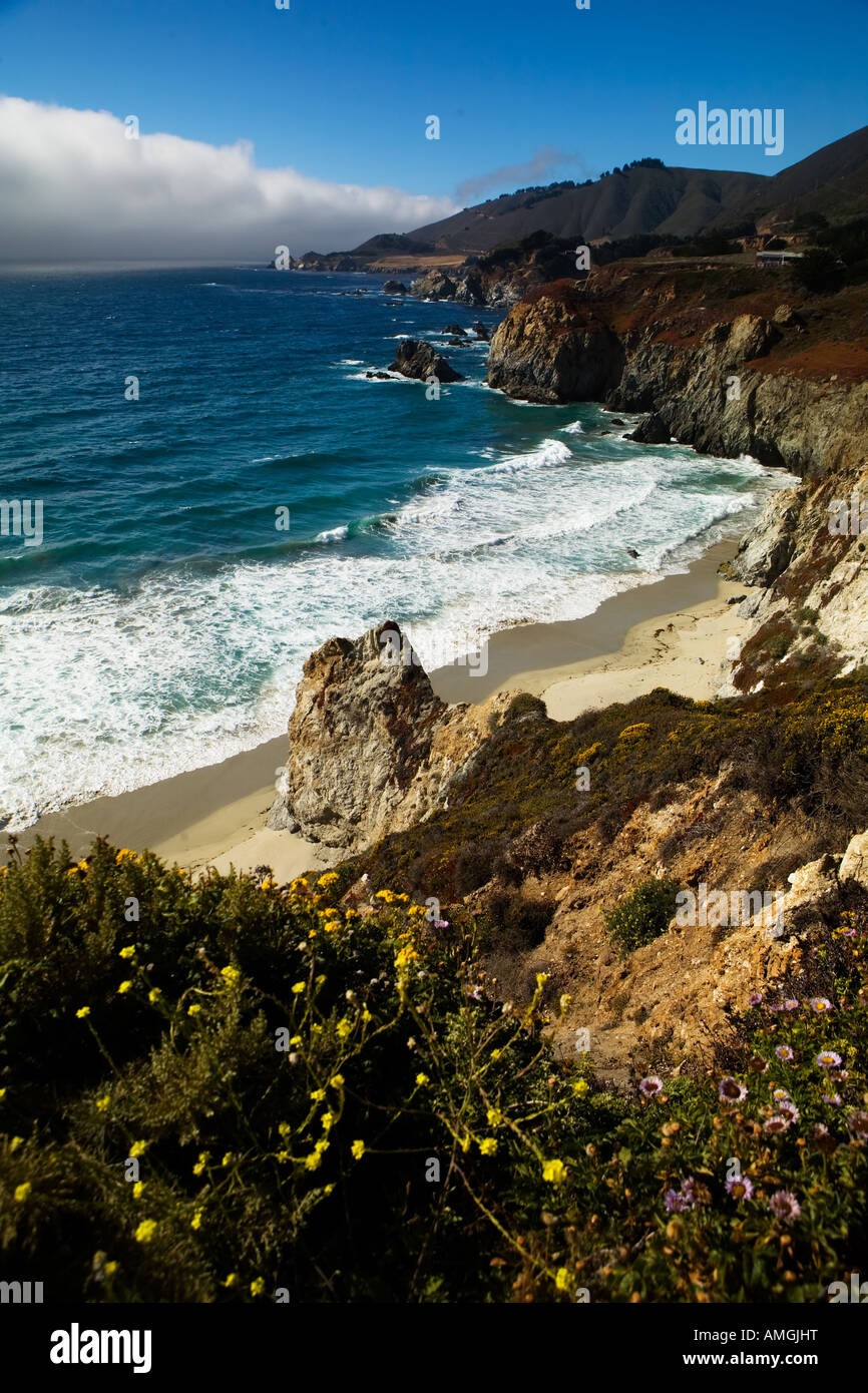 Scenic view of ocean off the pacific coast highway in Northern ...