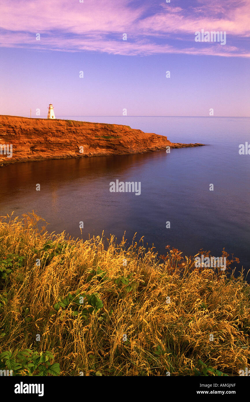 Cape Tryon Lighthouse and Gulf Of St. Lawrence at Sunrise, Cape Tryon ...