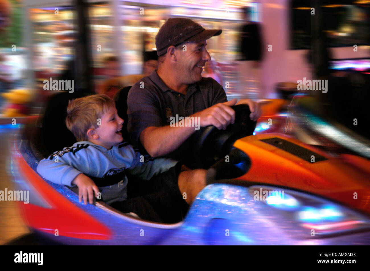 On the dodgems hi-res stock photography and images - Alamy