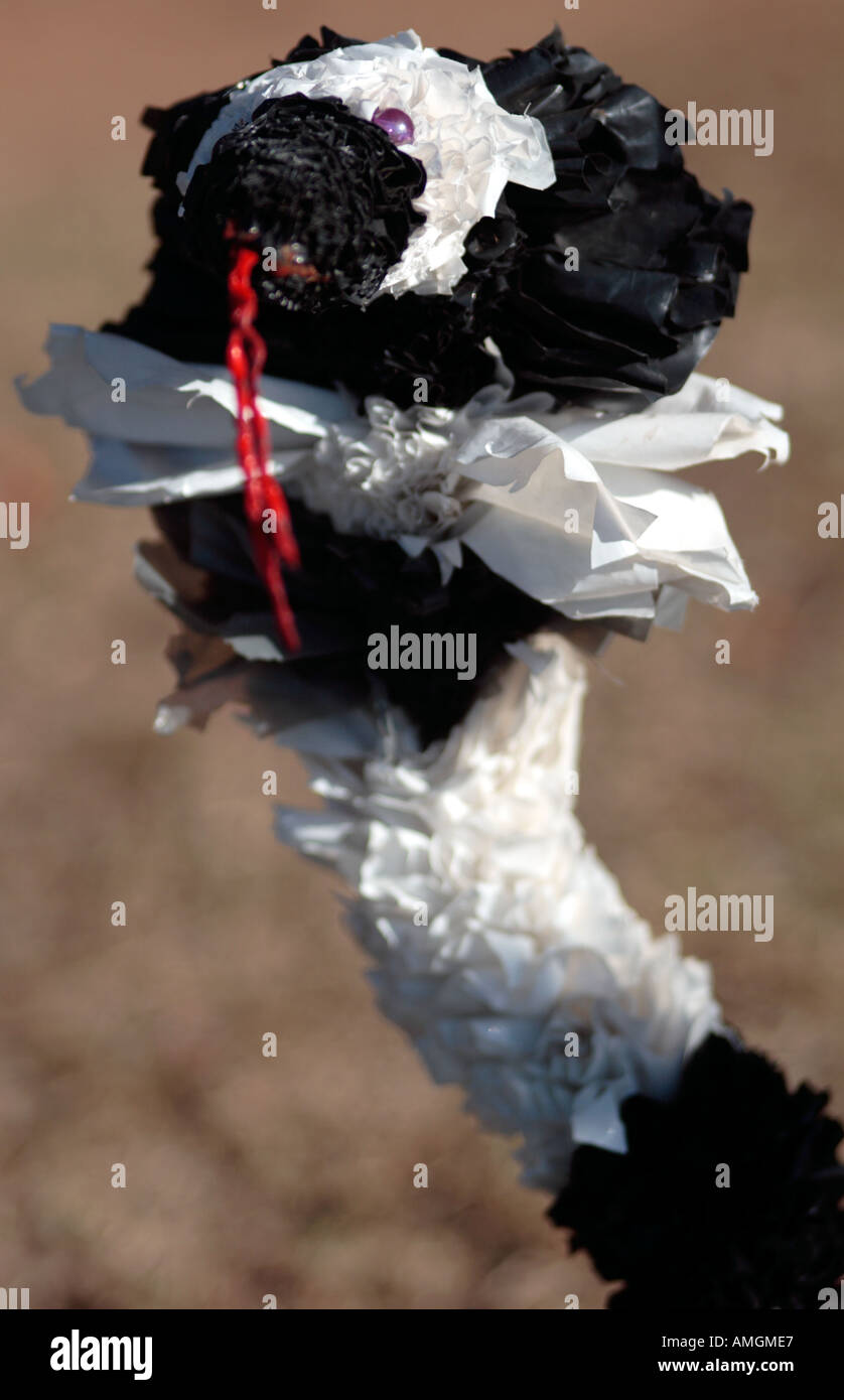 Cobra snake toy made from recycled plastic South Africa Stock Photo - Alamy