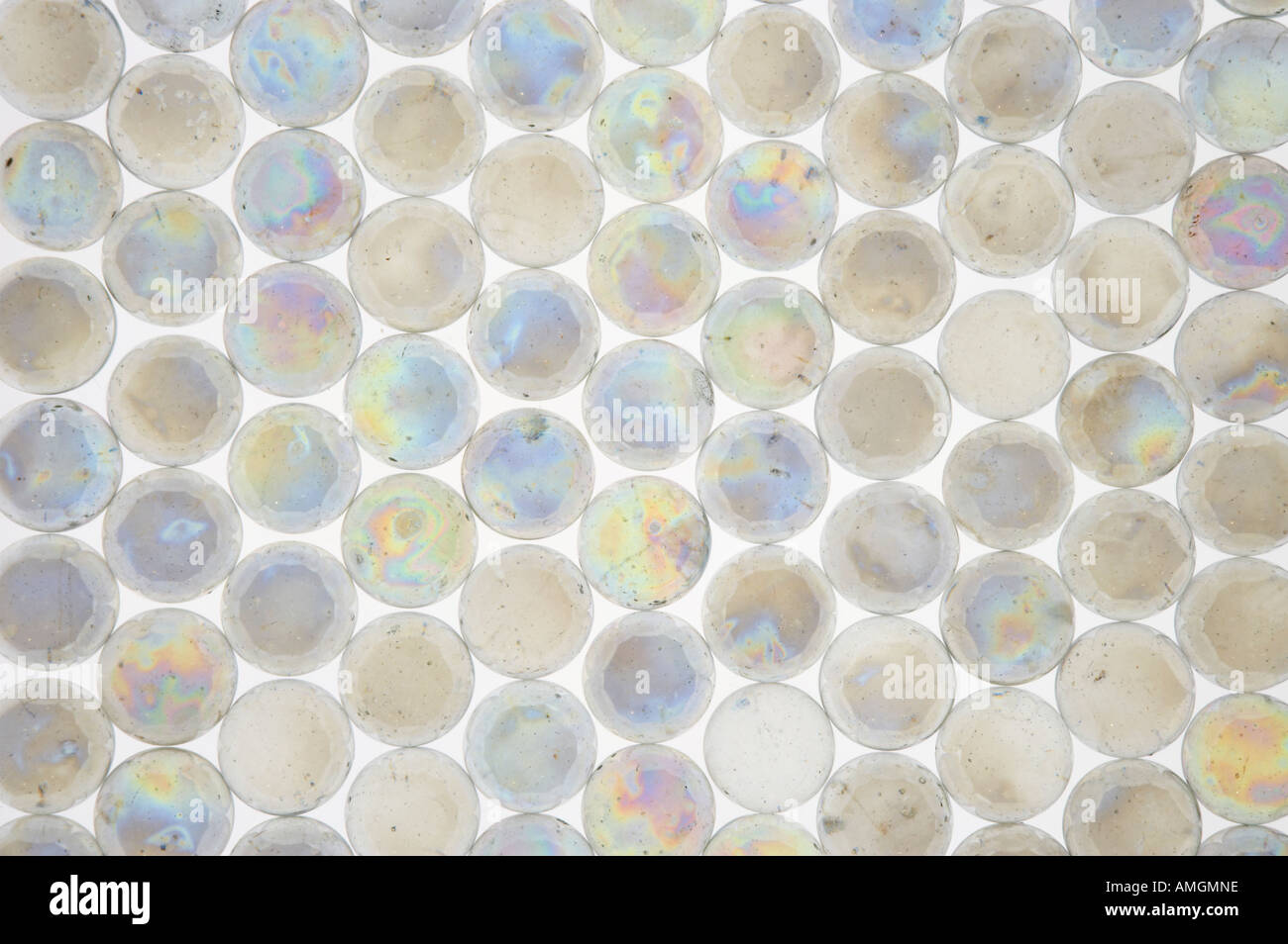 LIGHT SHINING THROUGH TRANSPARENT COLOURED GLASS BALLS Stock Photo - Alamy