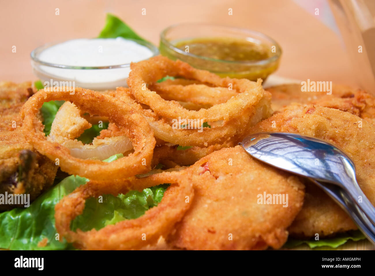 Covered with onion rings hi-res stock photography and images - Alamy