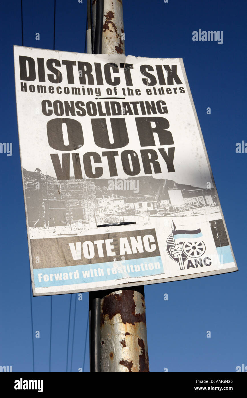 ANC election poster South Africa Stock Photo - Alamy