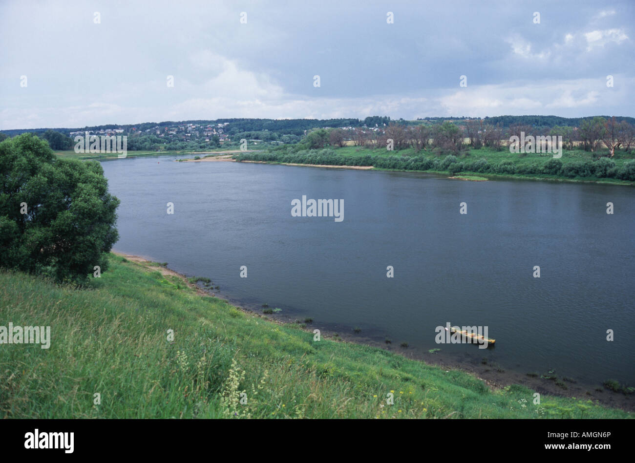 The Oka river on summer, Russia Stock Photo - Alamy