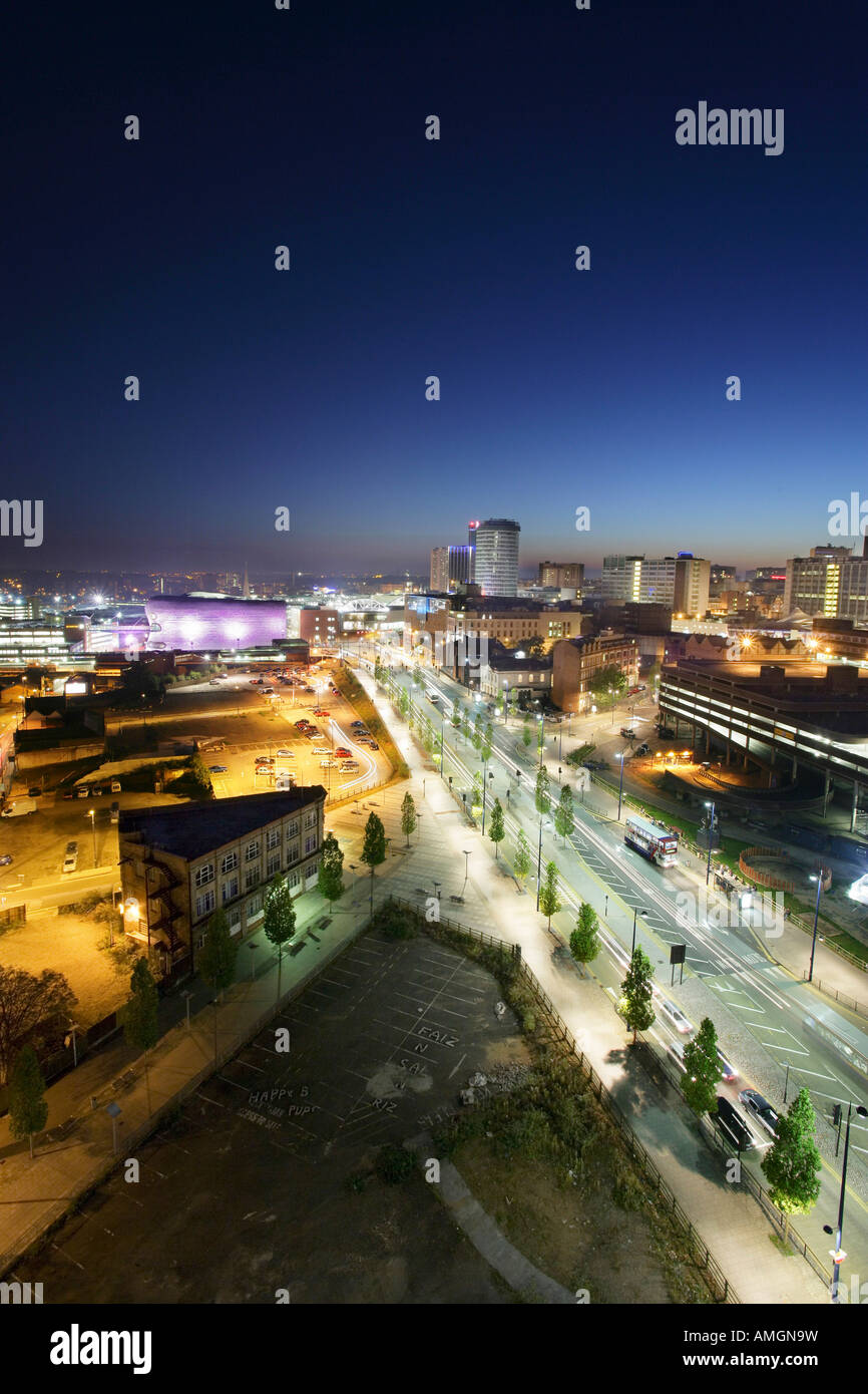 Eastside area of Birmingham View from Masshouse development to the ...