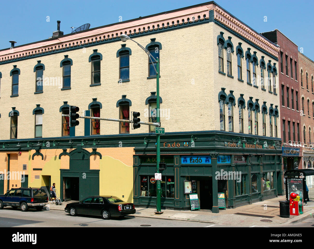 Fado Irish pub River North Chicago Illinois USA Stock Photo - Alamy