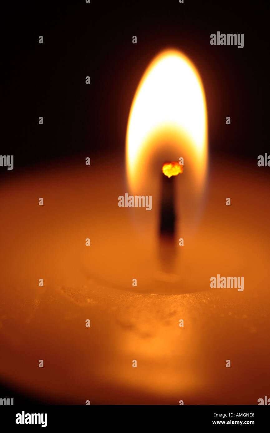 Vertical close up of candle flame Stock Photo - Alamy