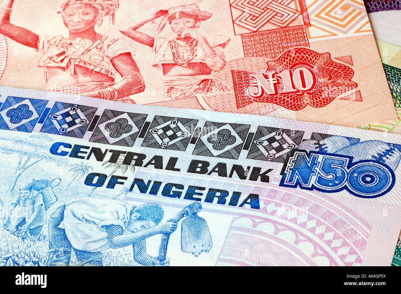 Nigeria money naira paper banknotes hi-res stock photography and images ...