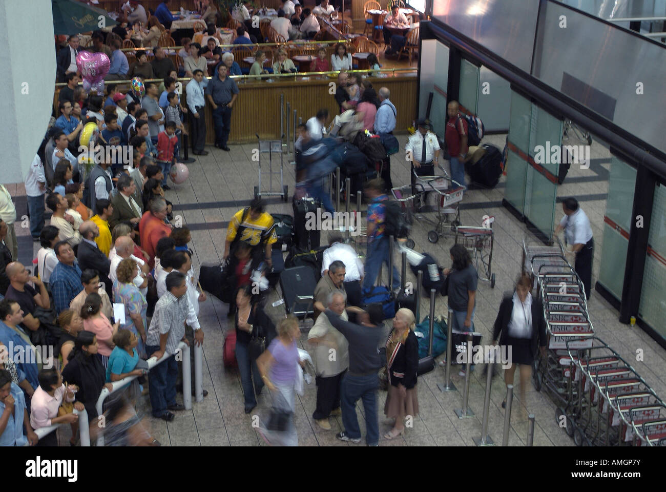 Arrival hall at Benito Juarez International Airport in Mexico City ...