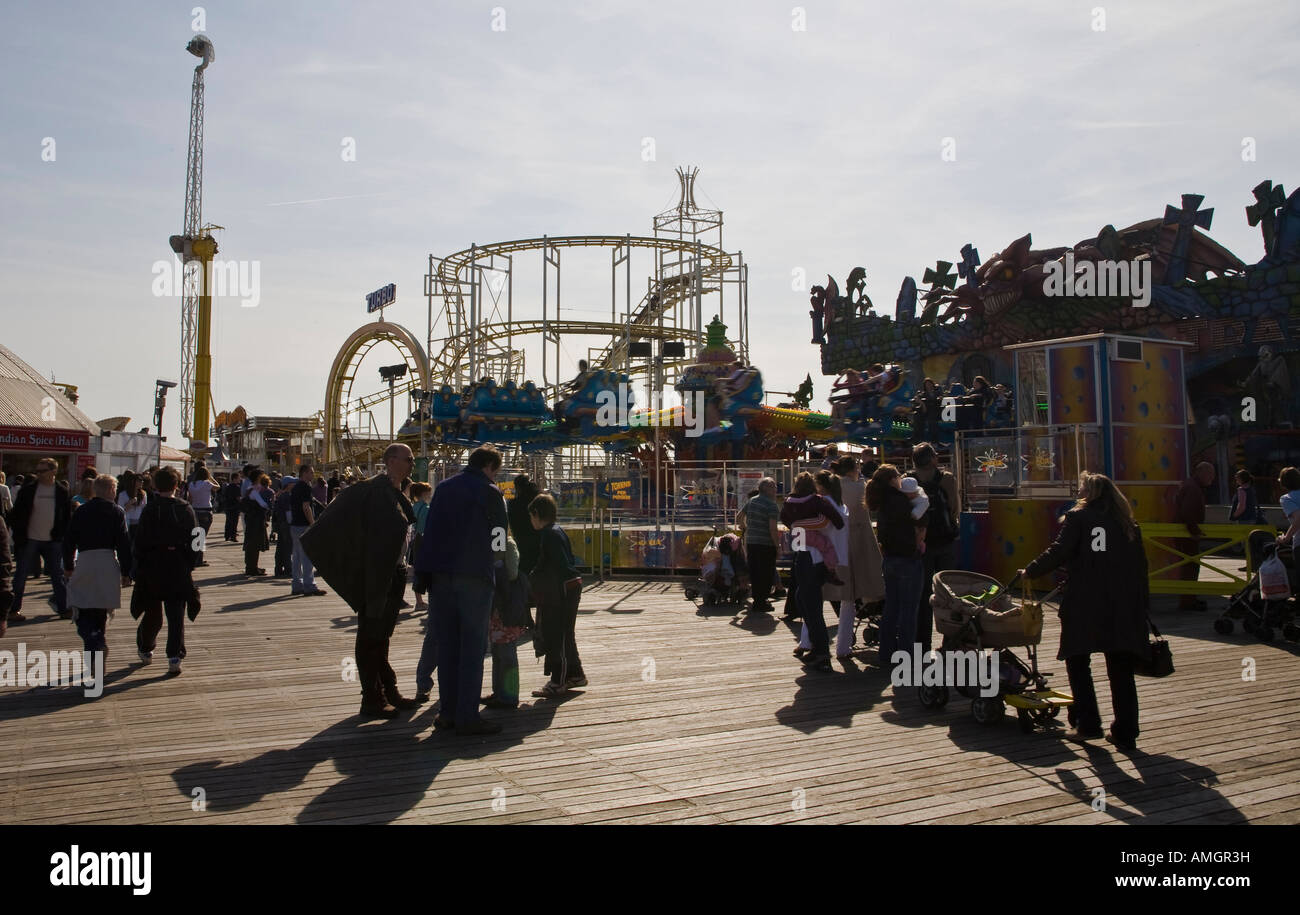 Rides on Brighton Pier Stock Photo - Alamy