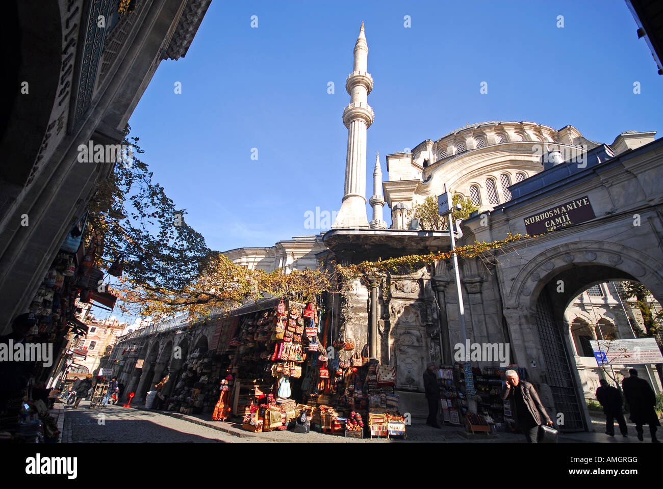 ISTANBUL Street by entrance to the Grand Bazaar (Kapali Carsi), with ...