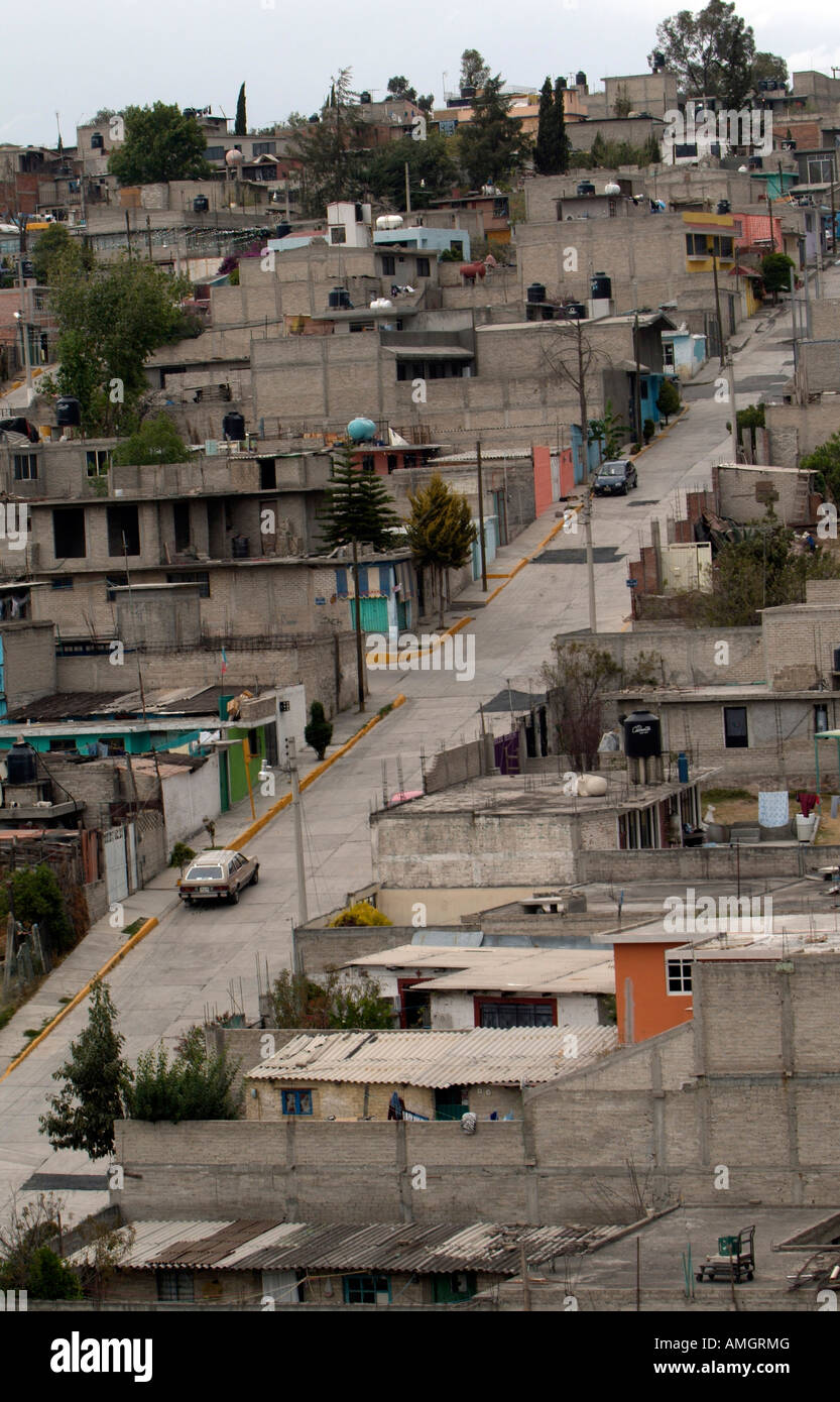 Mexico, Mexico City, View of outlying Shantytowns Stock Photo - Alamy