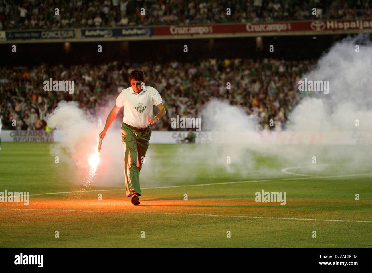 Football hooligan flare hi-res stock photography and images - Alamy