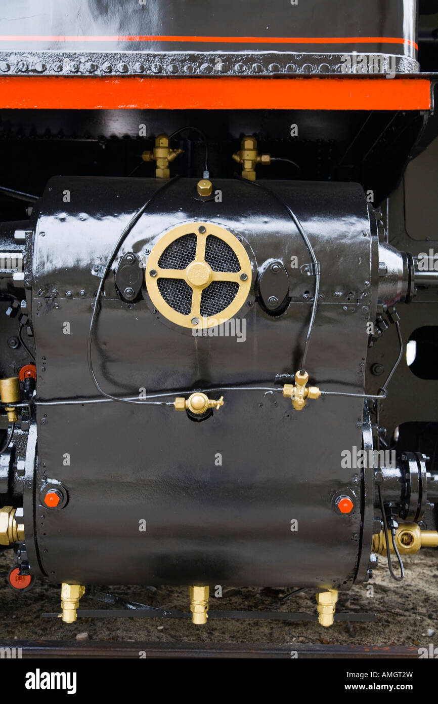 Steam locomotive piston housing detail Stock Photo - Alamy