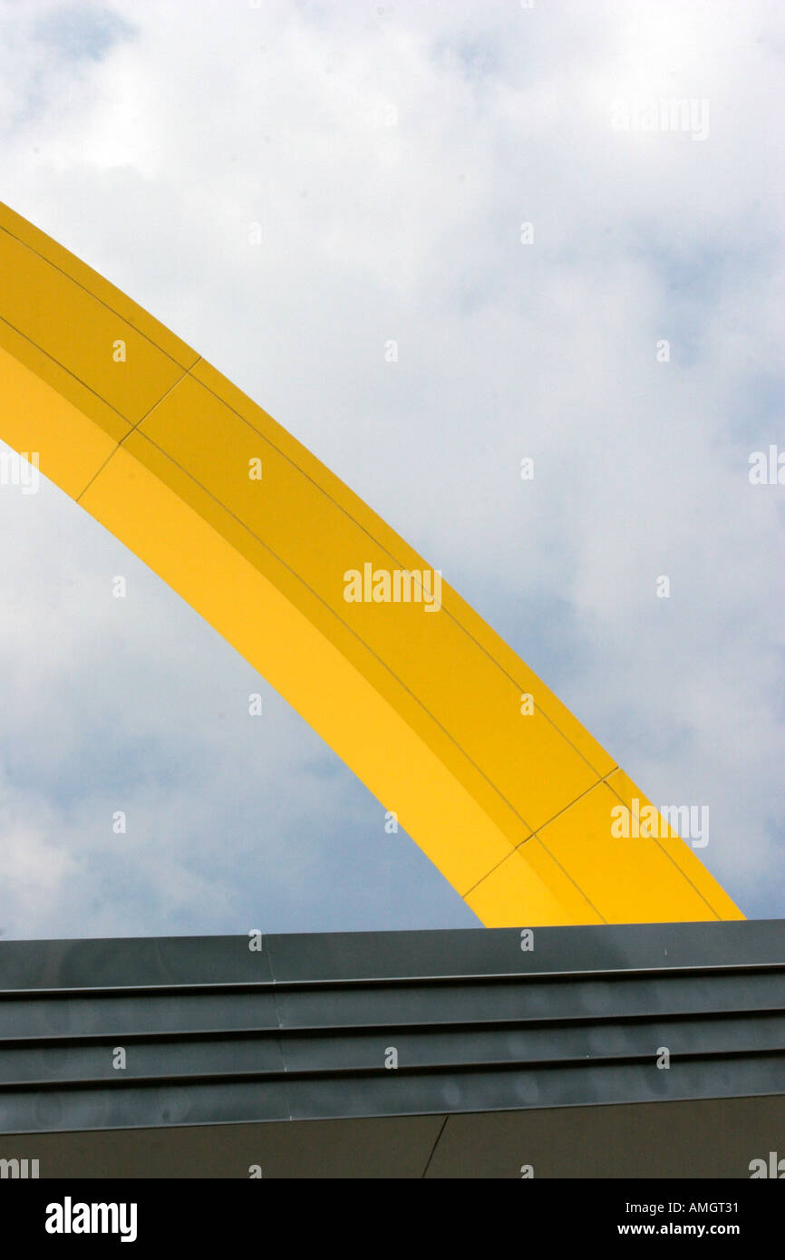 Part of golden arches design Downtown McDonalds restaurant River North ...