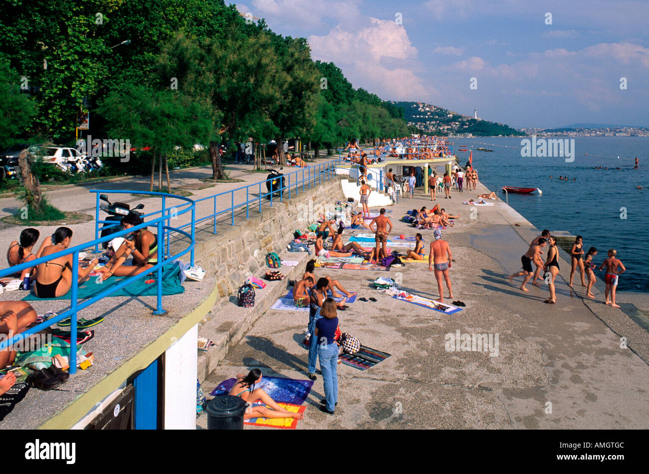 Italien, Veneto, Julisch Venetien, Friuli, Friaul, Triest, Strandbad ...