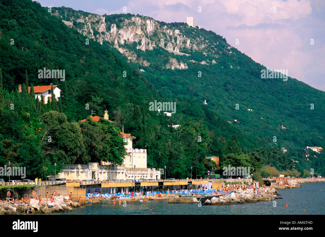Italien, Veneto, Julisch Venetien, Friuli, Friaul, Triest, Strand bei ...
