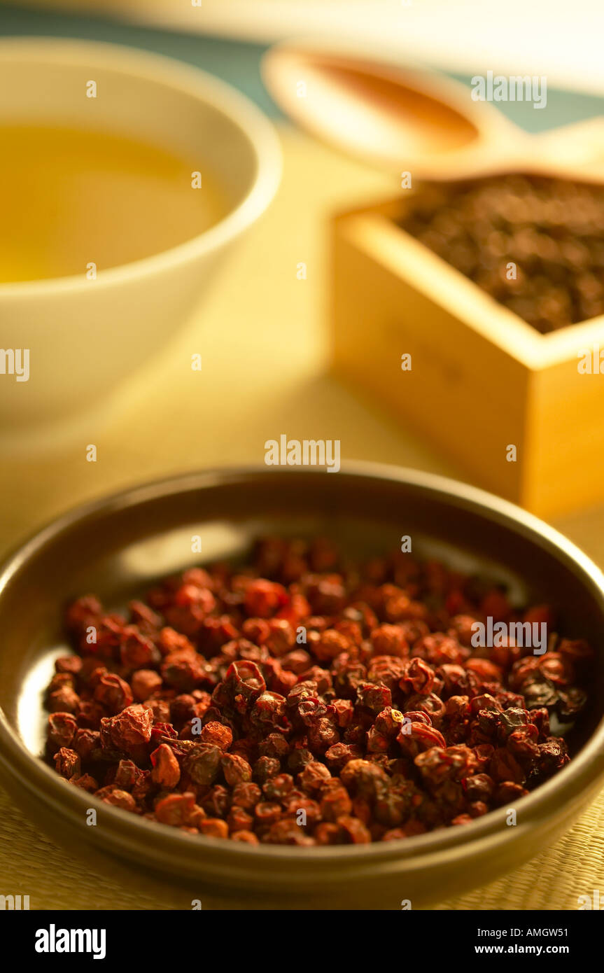 Dried fruit of Schizandra Stock Photo - Alamy
