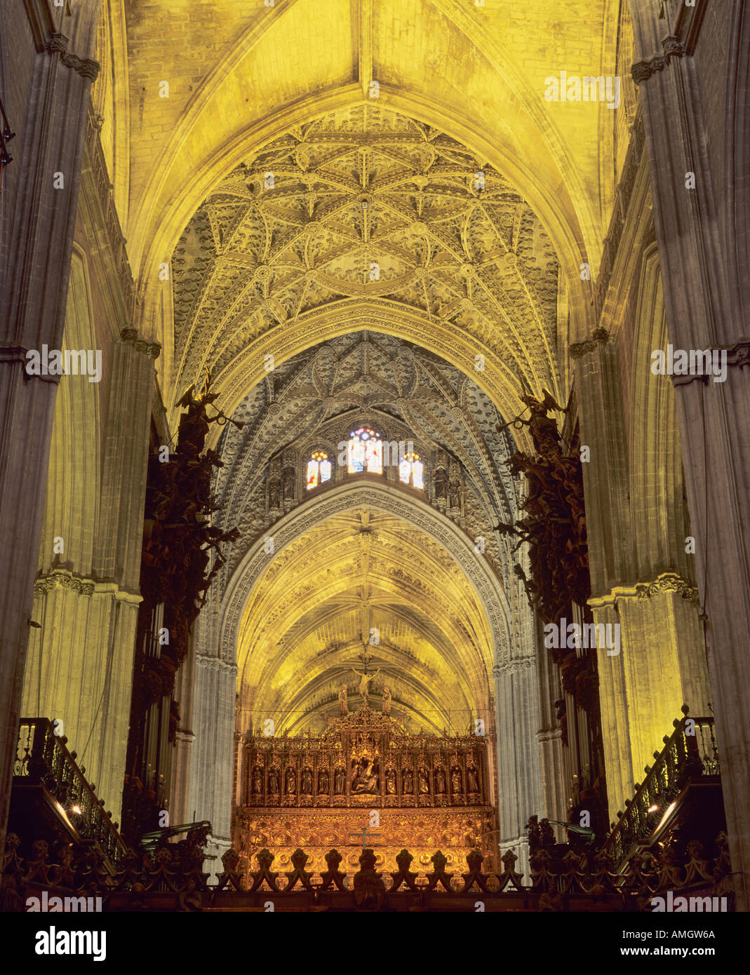 Seville Cathedral interior Spain Stock Photo - Alamy