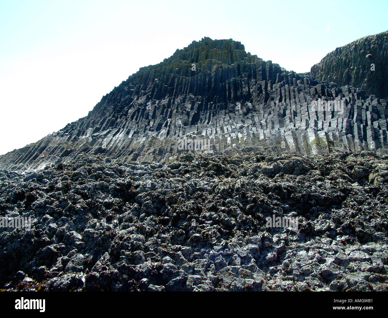 Basalt formation on the island of Staffa Scotland UK Stock Photo - Alamy