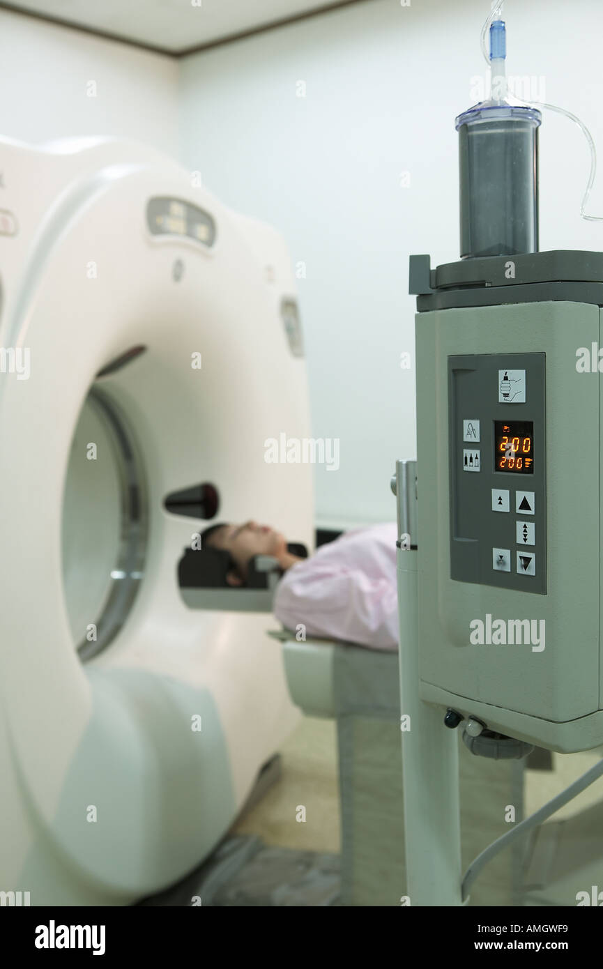 A patient having CAT scan examination Stock Photo - Alamy