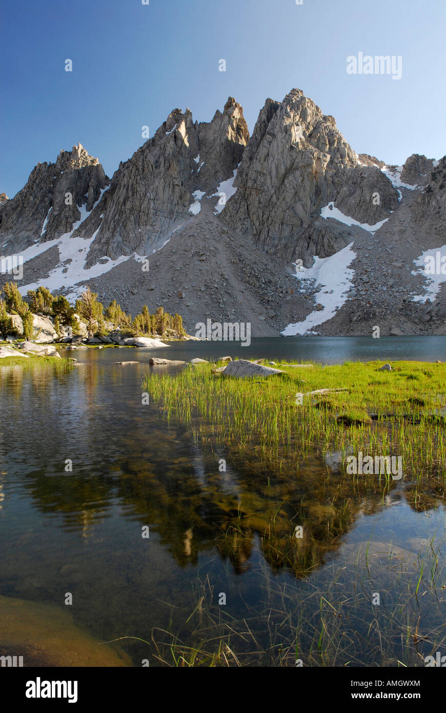 Kearsarge Lakes in eastern Sierra Nevada Mountains, California Stock ...