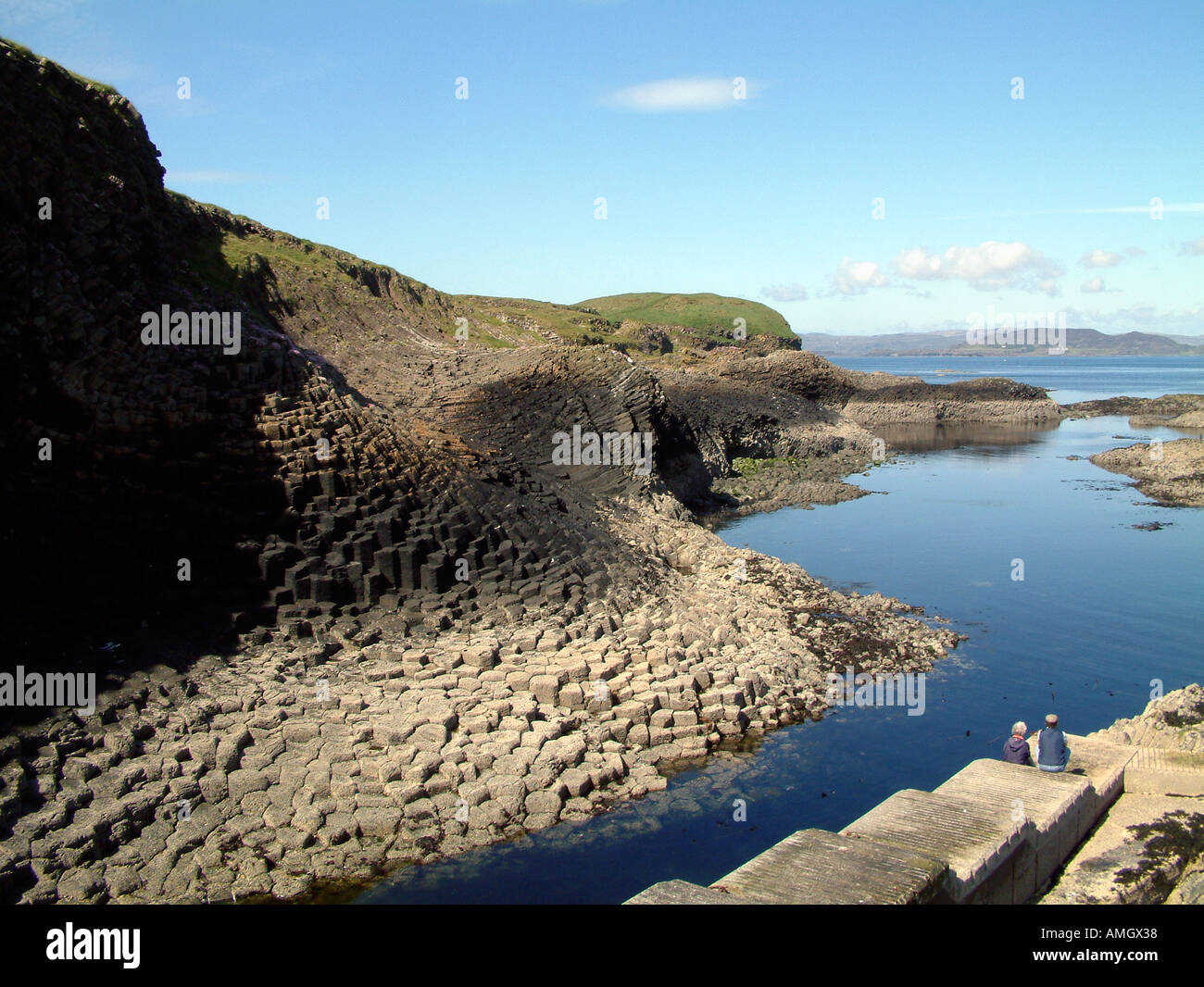 Staffa is an uninhabited island of the inner hebrides hi-res stock ...