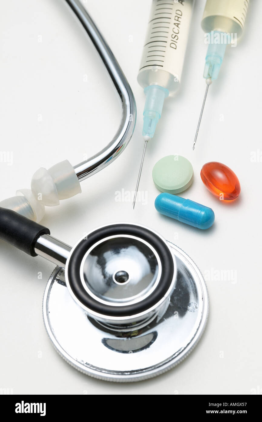 Medical equipment and medicines Stock Photo - Alamy