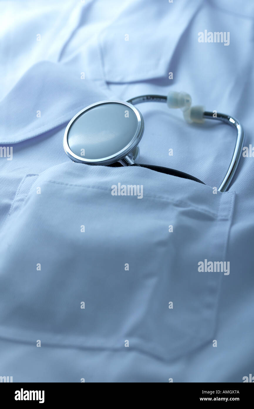 Stethoscope inside the pocket Stock Photo - Alamy