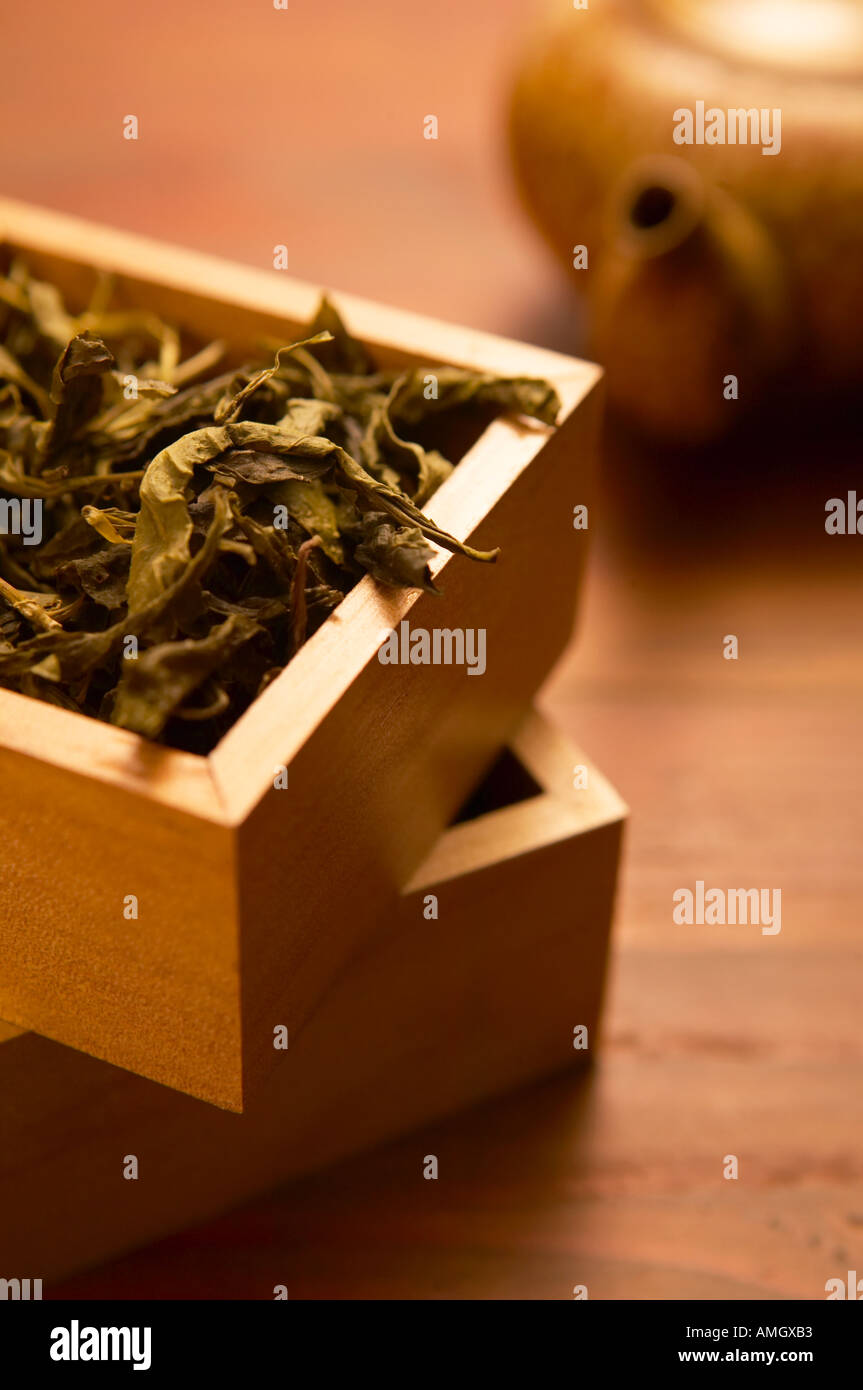 Dried tea leaf Stock Photo - Alamy