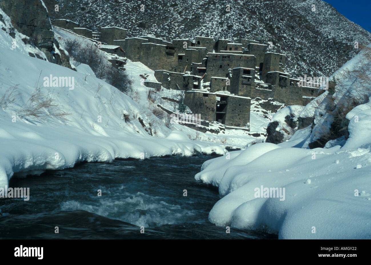 Shatili village in the Khevsureti province Georgia Stock Photo - Alamy