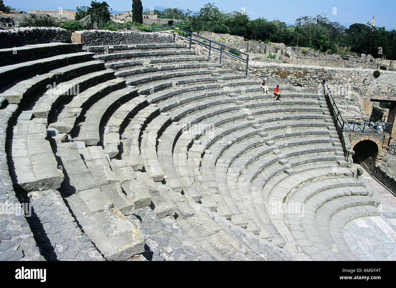 The Odeon, Small Theatre, Pompeii archaeological site, Pompeii, near ...