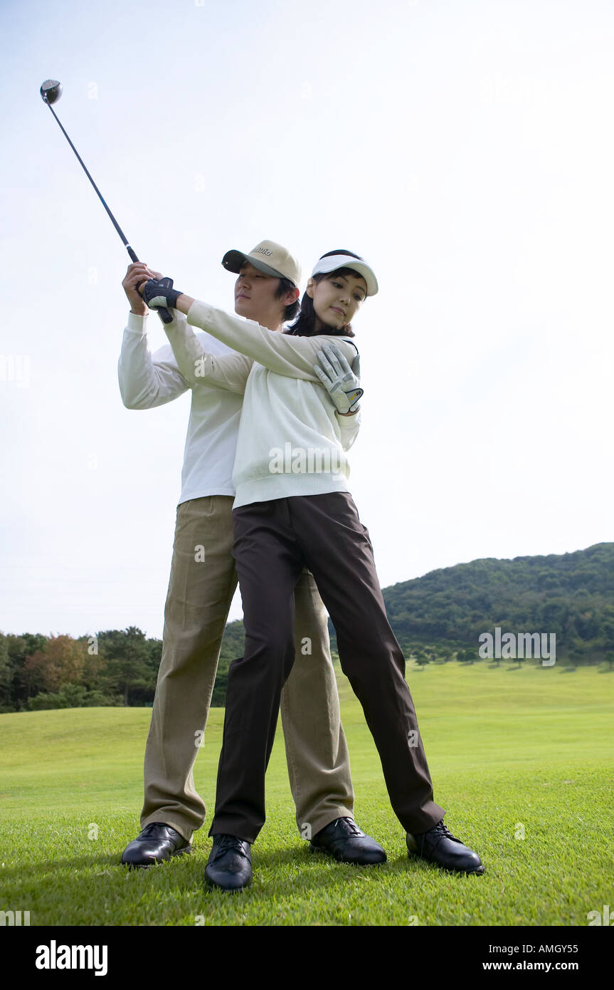 Golf teaching learning hi-res stock photography and images - Alamy