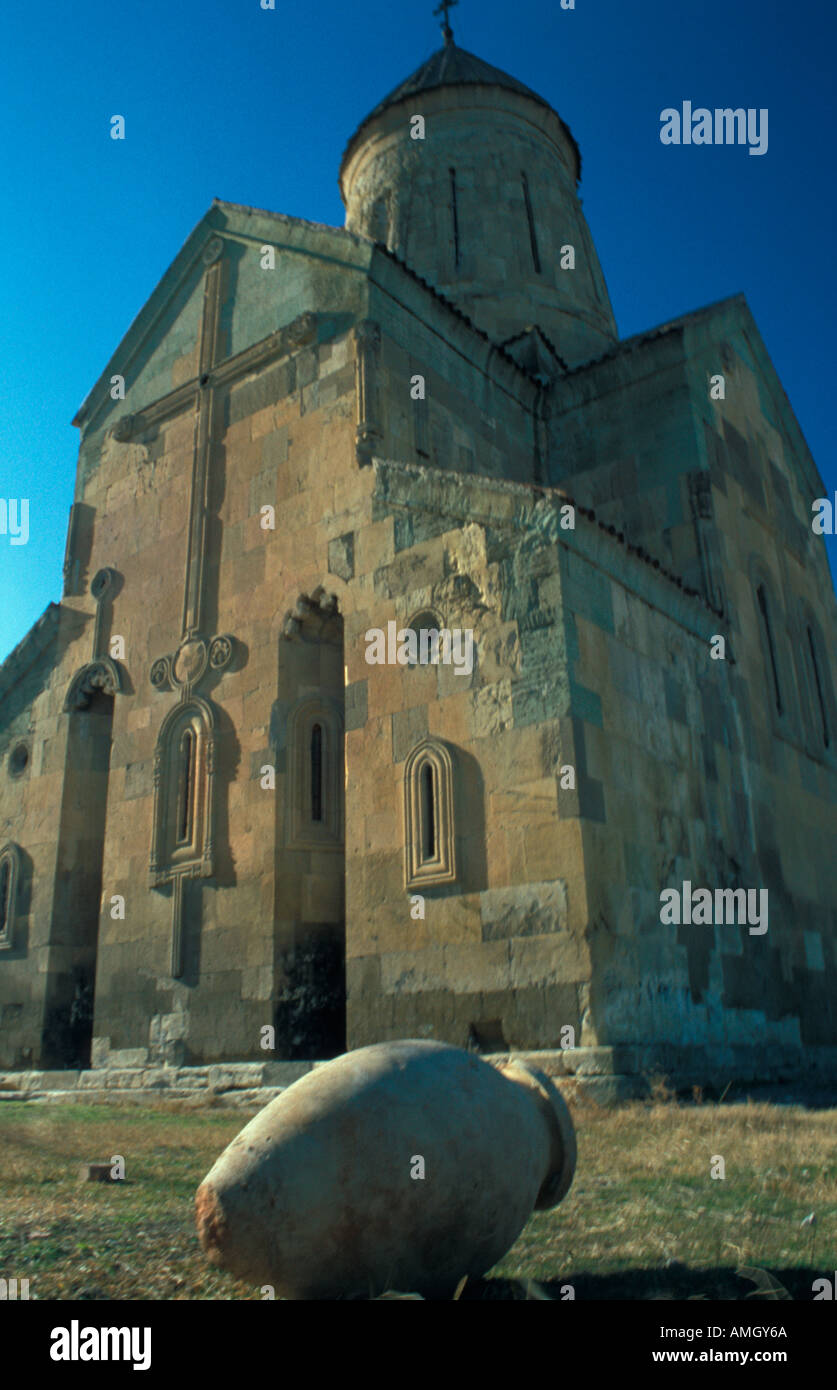 The 13th Century Metekhi church along the Mtkvari river Georgia Stock ...