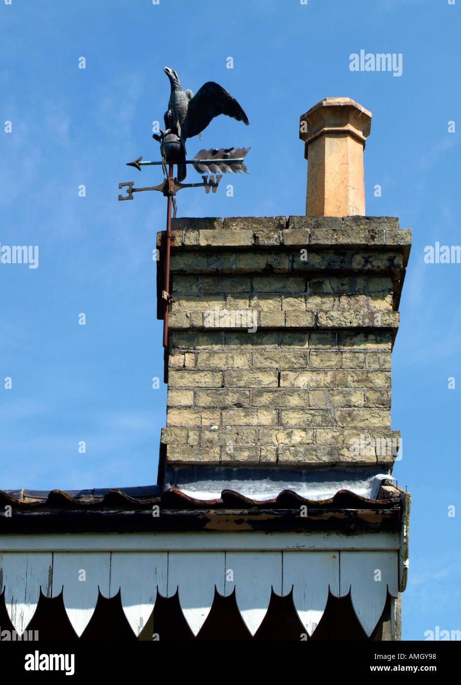 wind vane on chimney Stock Photo - Alamy