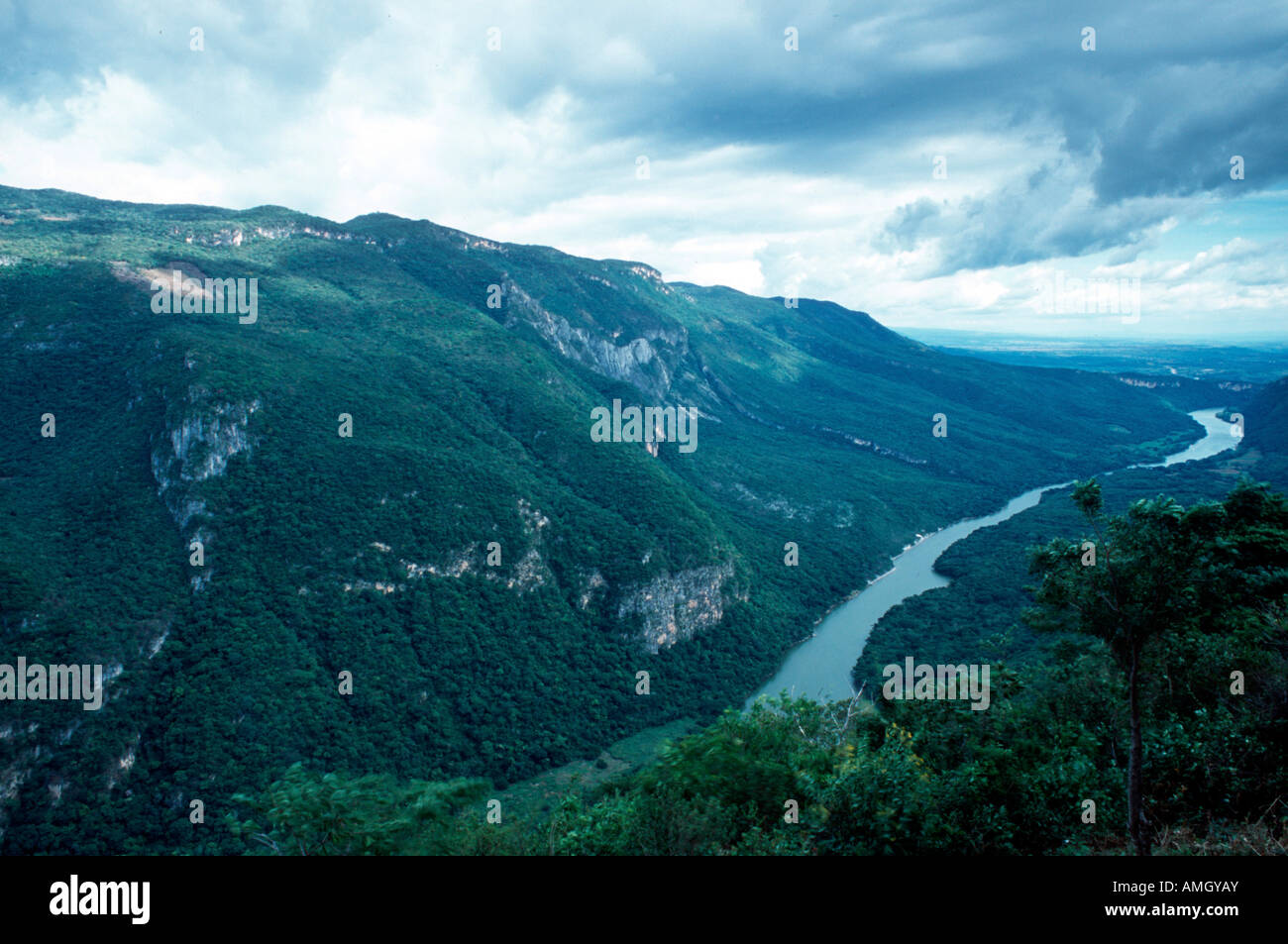Mexico, Chiapas, Sumidero Canyon is a state symbol of Chiapas Stock ...