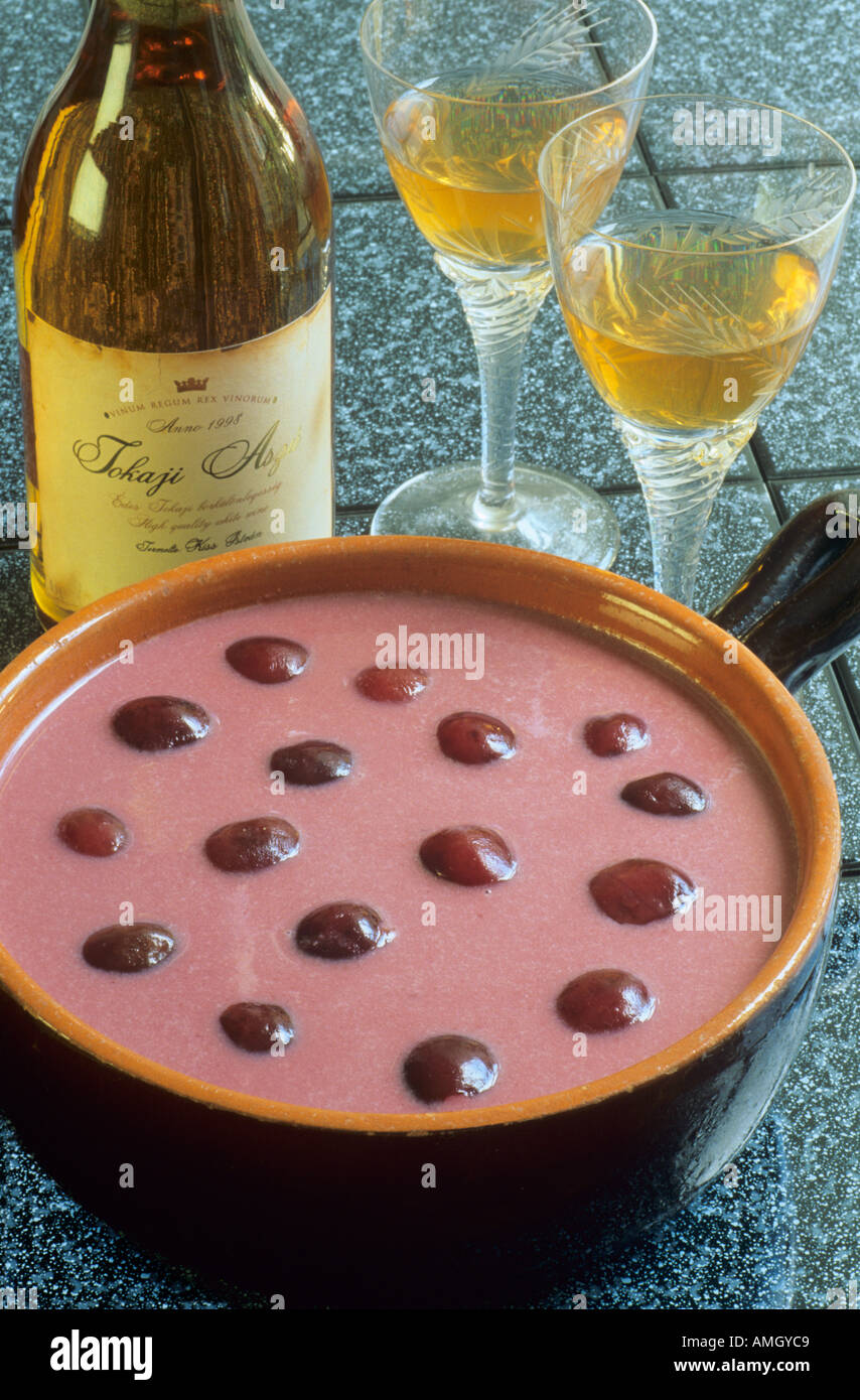Cold morello cherry soup Hungary Stock Photo - Alamy