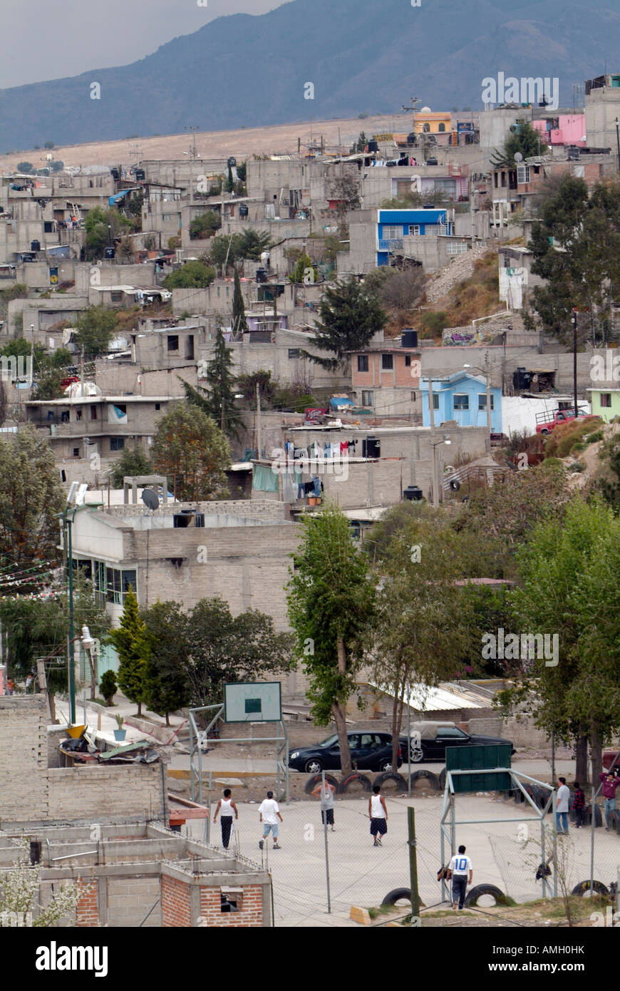 Mexico, Mexico City, View of outlying Shantytowns Stock Photo - Alamy