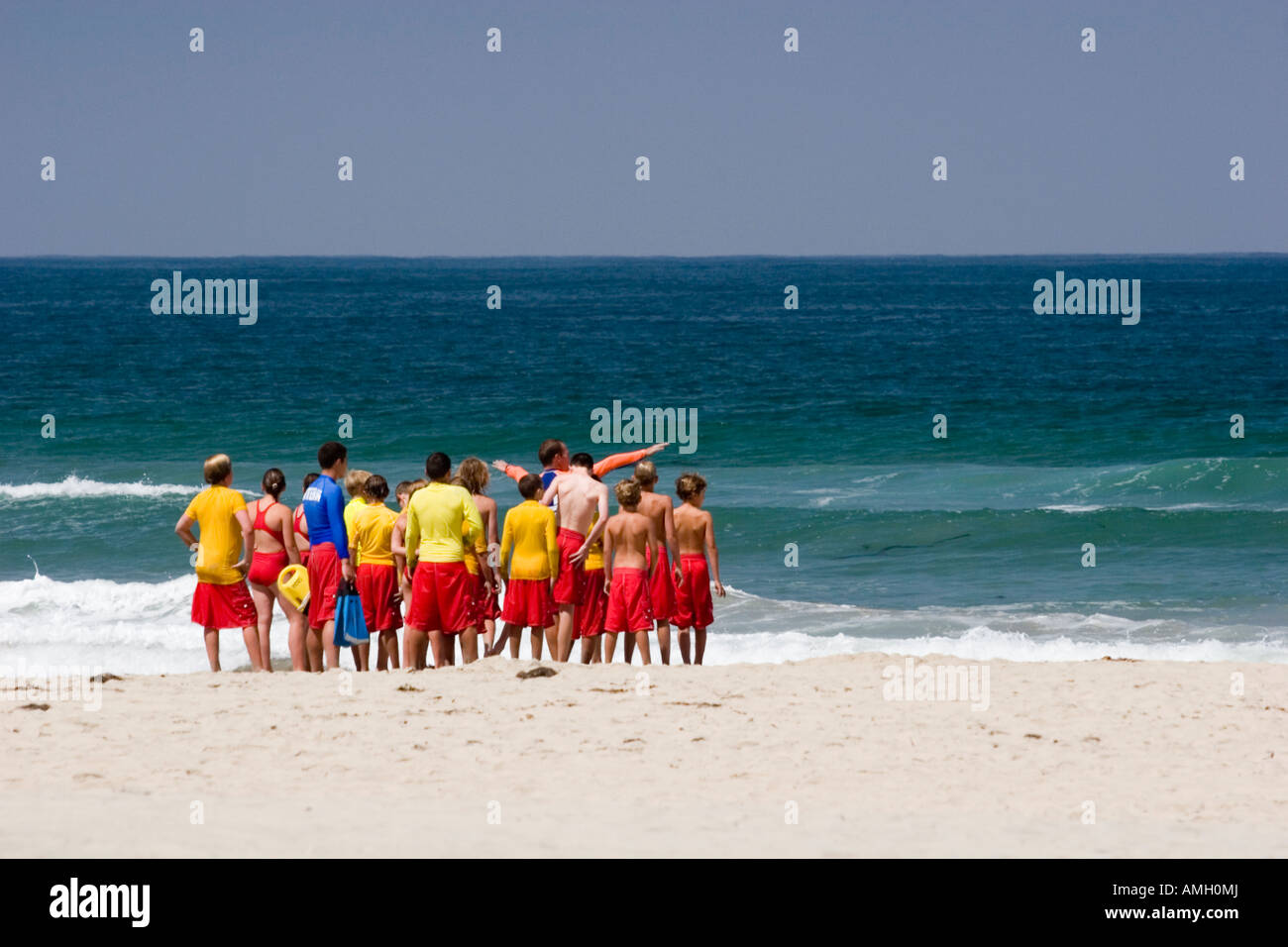 Children learn to be lifeguards in San Diego California Stock Photo - Alamy