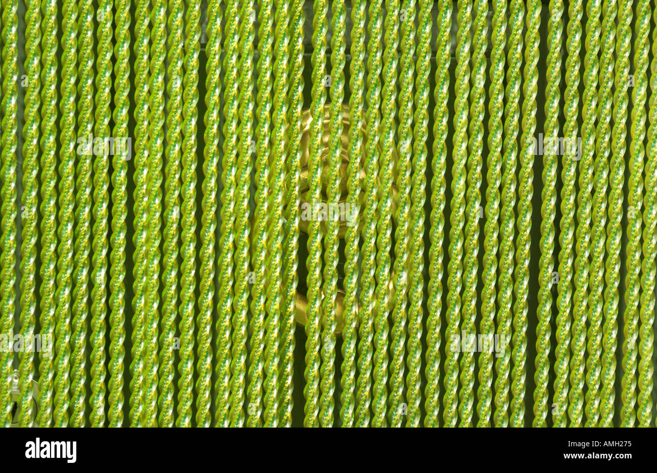 Green plastic fly screen in Italy Stock Photo - Alamy