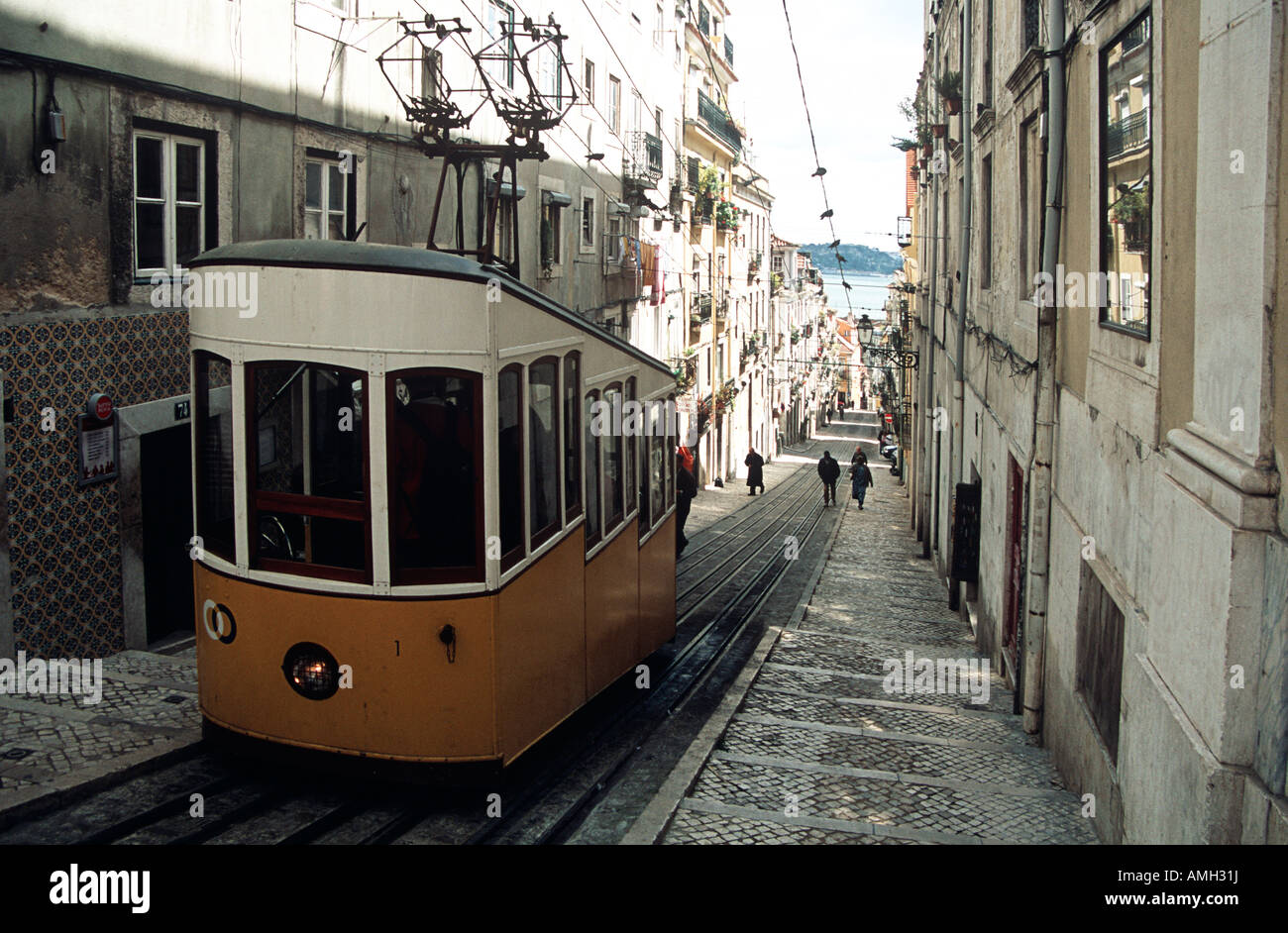 Portugal lisbon funiculars hi-res stock photography and images - Alamy