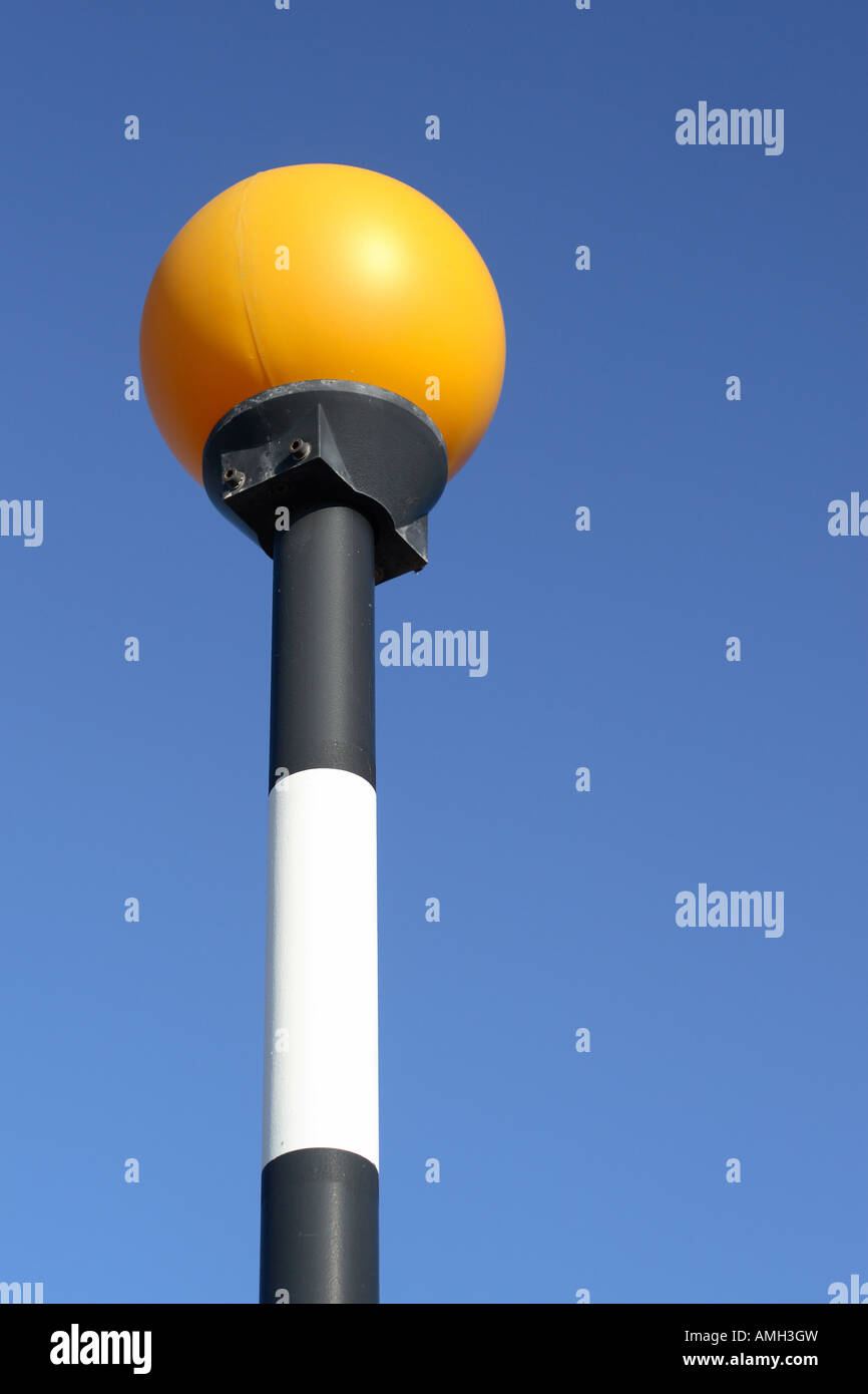 Zebra Crossing road safety sign orange light Stock Photo - Alamy