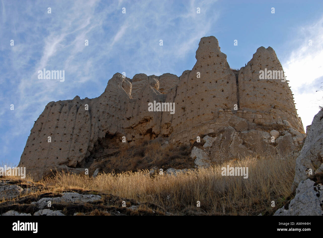 The fortress of Van or Van Citadel a stone fortification built by ...