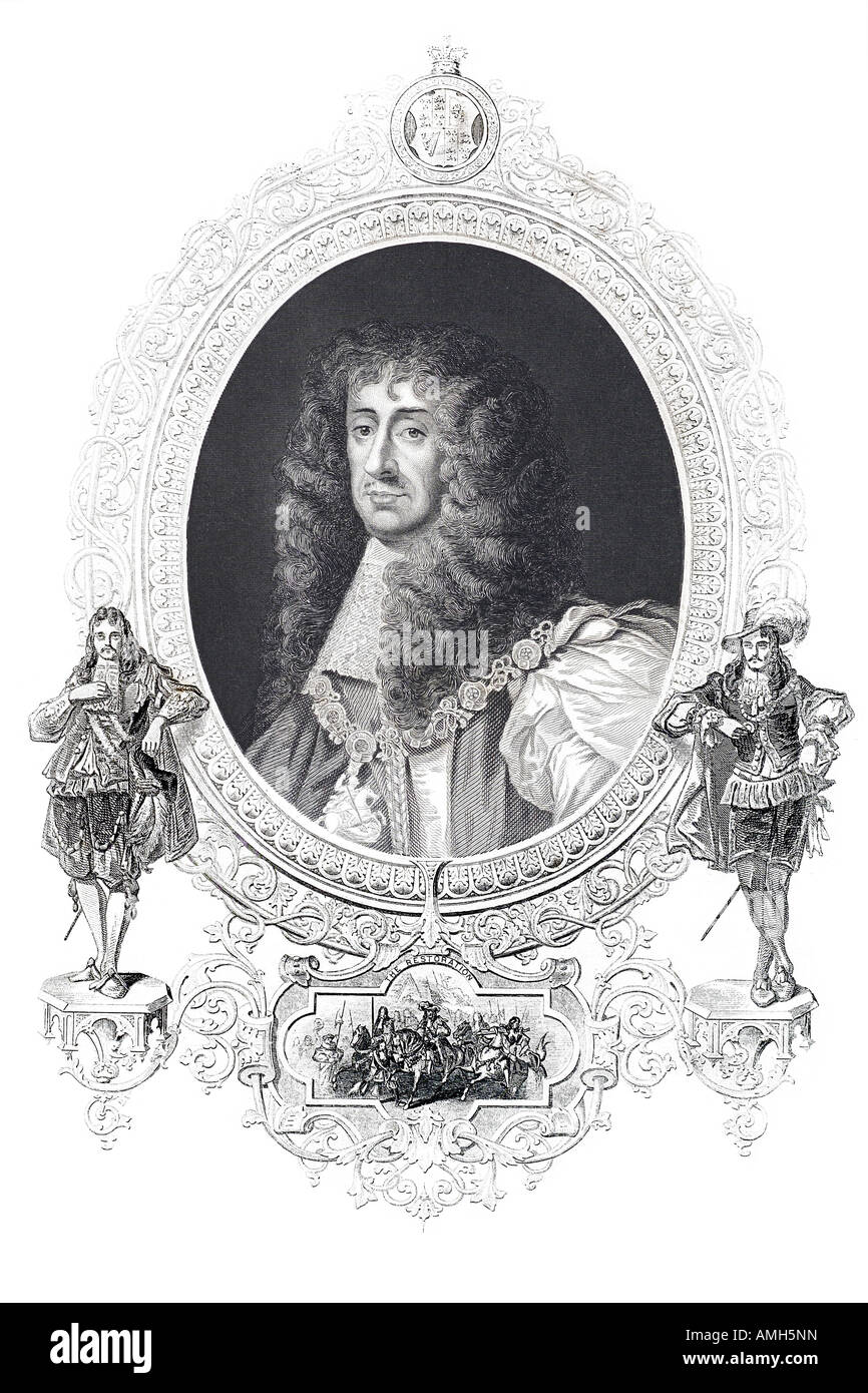 King charles and oliver cromwell hi-res stock photography and images ...