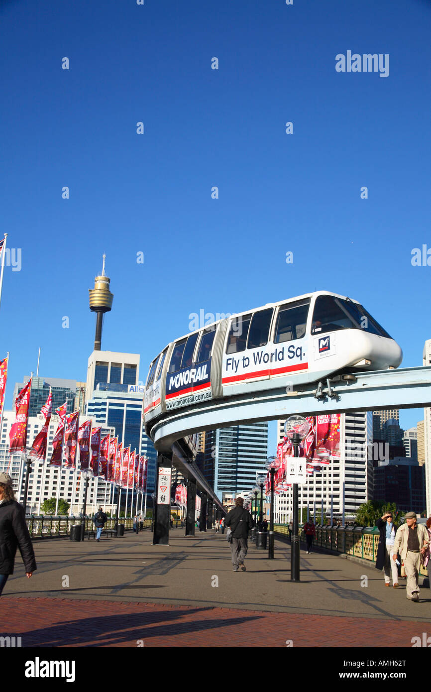 Monorail at Darling Harbour Sydney, New South Wales, Australia Stock ...
